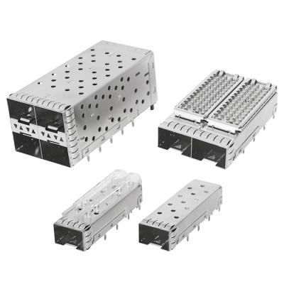 China 2227668-1 2227668-4 CONN ZQSFP+ RCP CAGE 2X3 228P RA for sale