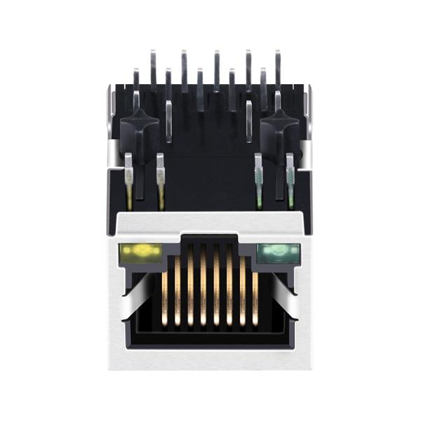 A70-112-331N126 Tab Down Ethernet Magnetic RJ45 Connector With POE+ LPJG0926HENL