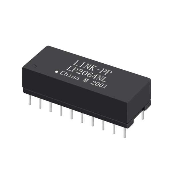 HST-2027 DAR Dual Port 10/100 BASE-T THT 24 Pin Ethernet Transformer Modules LP2064NL
