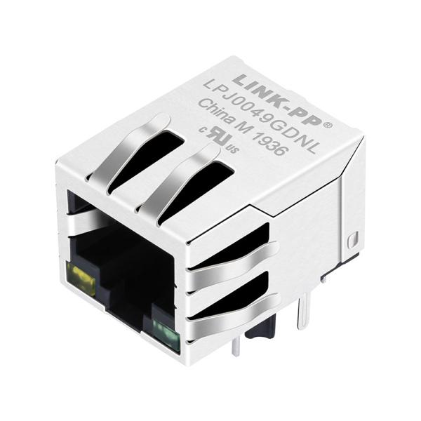 Quality HY931147C POE RJ45 Connector Single Port Magjack LPJ0049GDNL 802.3af for sale