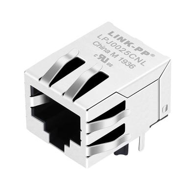 China RB1-105B1A1F | LPJ0025CNL Modulaire Jack Signle Port Magnetic 10/100Base van RJ45 Te koop