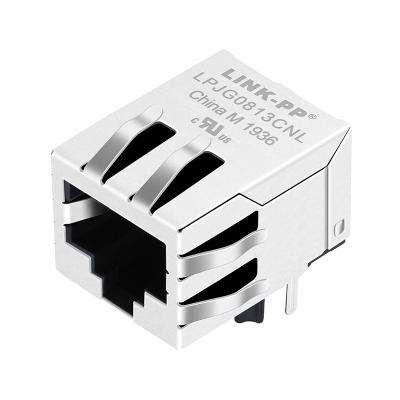 Chine 48F-09AHANDXNL RJ45 avec le Magnetics intégré 10/100/1000Base-T LPJG0813CNL à vendre