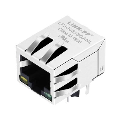 Chine LPJG0833GANL | 6605444 PIN magnétique de 1000Base RJ45 Jack Gigabit Ethernet 10 à vendre