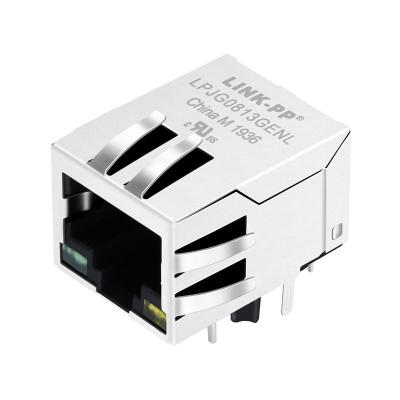 China Gigabit 1x1 magnético RJ45 Jack LPJG0813GENL LINK-PP de HFJ11-1G04E-L12RL à venda