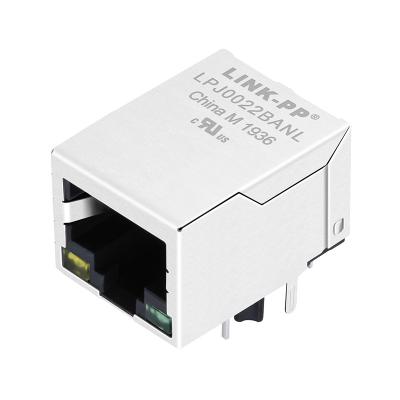 China Conector magnético modular de LF1S022-34 LF RJ45 Jack LPJ0022BANL 10Base à venda