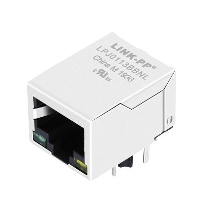 China Entrada lateral RJ45 Jack modular, J00-0046NL | LPJ0113BBNL THT 10/100Base à venda
