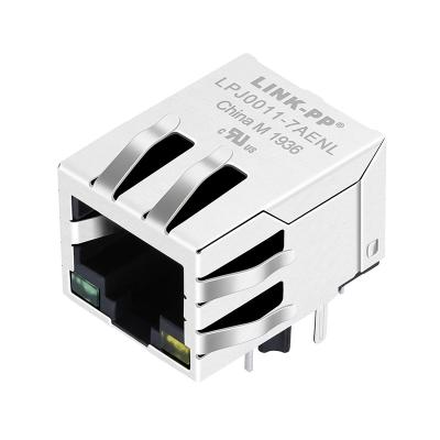 Cina LMJ199882X130DL1TOHLFG, Ethernet magnetica di LPJ0011-7AENL RJ45 Jack 10/100Mbps in vendita