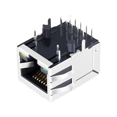 Chine JD0-0004NL PoE PulseJack 10/100 Base-T RJ45 Connecteur avec LED à vendre