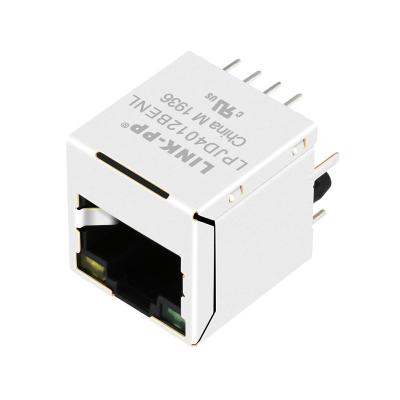 China JXD2-0010NL , LPJD4012BENL Vertical Magnetics Rj45 Modular Jack 10/100Mbps for sale