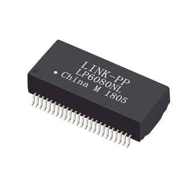 China 749023020 / LP6080NL 10/100/1000 Base-T SMD Transformer 2 Port Gigabit Ethernet for sale