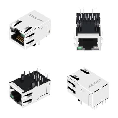 China núcleo JXT7-1131NL de Tab Up Single Port Magnetic RJ45 Jack 8 da base-T 10G à venda