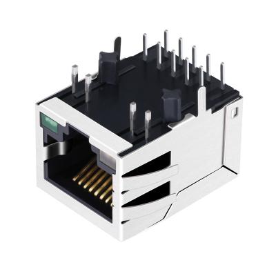 Chine Base-T magnétique gauche Tab Down de JTH-0020NL 1 RJ45 Jack 10G à vendre