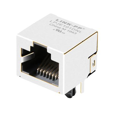 China Porto RJ45 Jack Tab Up Side Entry Shielded modular de E5J88-00LJG2-L 1X1 sem conduzido for sale