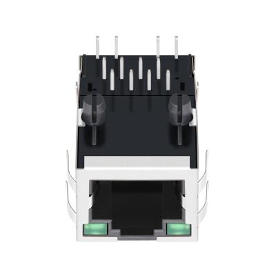 Китай Плата основания-T 1 SI-80024-F 100 гаван ВВЕРХ ПО RJ45 женскому Джек с зеленым цветом/зеленым СИД продается