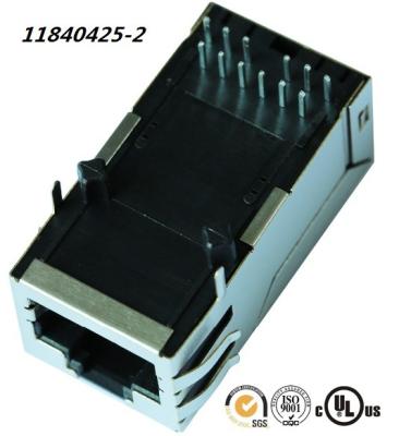 Chine 1x1 le gigabit 4VG45 ET le circuit du magnétique POE RJ45 11840425-2 tabulent vers le bas à vendre