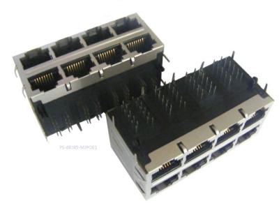 中国 PS-8RJ45-MJPOE1 は RJ45 2x2 ジャックの産業ネットワーク スイッチ LPJ47018CNL を積み重ねました 販売のため