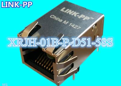 China XRJH-01B-P-D51-58S RJ45 With 10 / 100Base-T Integrated Magnetics LPJ1116BLNL for sale