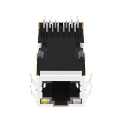 China 0826-1x1t-m1-F POE RJ45 MagJack 1x1 Haven 1000 basis-T Tab Up With OG/Y Geleide RoHS Te koop
