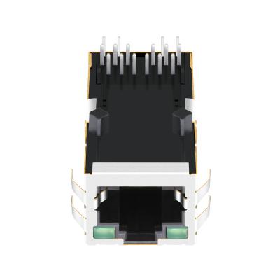 China L826-1G1T-32-F 1000 Base-T Tab Up Low Profile Rj45 Connector Modules Green/Green Led for sale