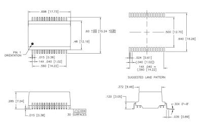 중국 HX7137NLT 단일 포트 10G 베이스-티 SMT Lan 텔레콤 트랜스 30PIN 비 포 판매용