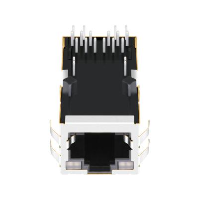 China Het Lusje basis-t OMHOOG Één Haven POE+ Magnetische RJ45 Jack 16p8c van 56F-1802DDD2NL 2.5G Te koop