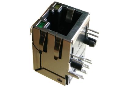 5-6605811-1 PCB Modular Jack 10 pin Rj45 Shielded with Leds Rugged Tablet PC