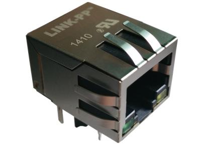 China HFJ11-1G40ERL magnetisches RJ45 Jack, einzelner Hafen der Spannungssteuerungs-1G FastJacks zu verkaufen