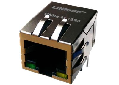 China HFJ11-1G02E magnetische RJ45 Jack einzelne Verbindungsstücke Hafen-Gigabit FastJack RJ-45 zu verkaufen