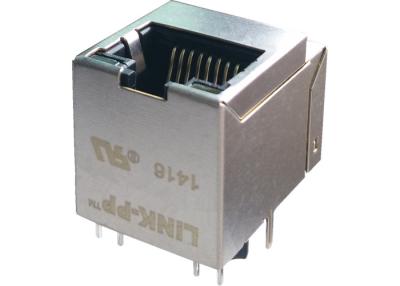 China 1500Vrms-hallo-Potten Magnetische Verticale RJ45 HFJV1-1075-L11RL Draadloze Lan Rj 45 Te koop