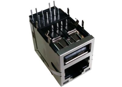 Chine 7497011611 type magnétique du connecteur 10/100Mbps un USB de RJ45 USB à vendre