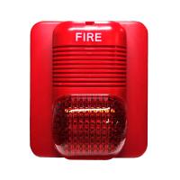 China Conventional Fire Alarm Sounder Strobe 80dB Audible Visual Notification Device 24VDC for sale
