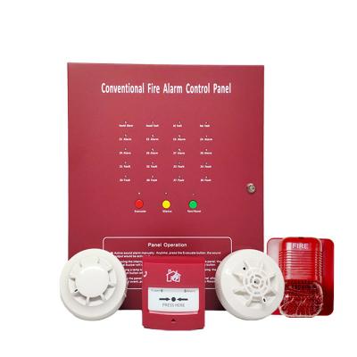 China Fire Alarm System Conventional 4 Zone Fire Alarm System- Custom Metal Build for Ultimate Fire Safety 4-Zone Upgraded Conventional Fire Alarm Panel for sale