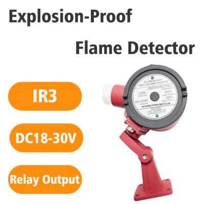 China Three-band IR Fire Detectors Infrared Flame Detector for Fire Safety and Alarm Protection Monitoring System Explosion Proof Flame Detector for sale