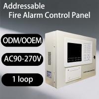 China CA100 Addressable Fire Alarm Control Panel 1 Loop 254 Points for Small Buildings for sale