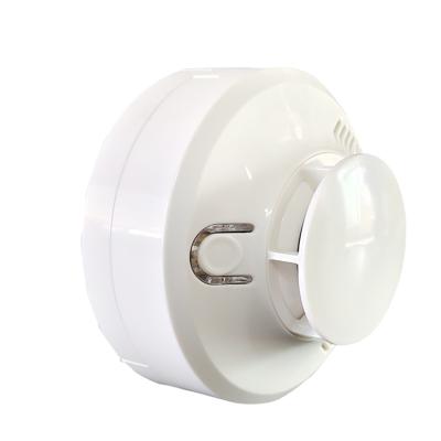 China 4-Wire Photoelectric Smoke Detector AC 110V White ABS Plastic Relay Output Industrial Fire Alarm Sensor for Factory for sale