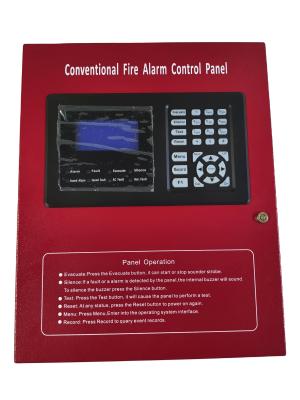 China 8 Zone Conventional Fire Alarm Control Panel AC220V LED Display Screen Wall Mounted for Commercial Building Fire Alarm System for sale