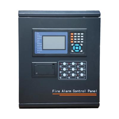 China 2 Loop Addressable Fire Alarm Control Panel LED Display Screen AC 220V Building Fire System for sale