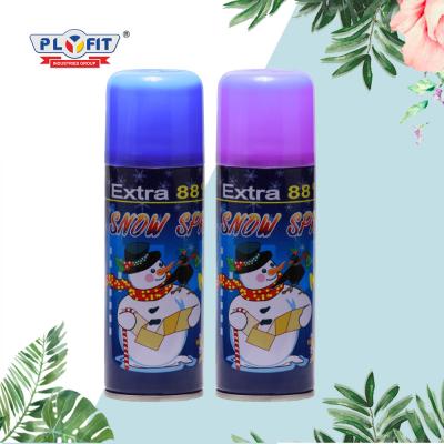 China Party Carnival White Foam Snow Spray Artificial Colored Tinplate Can 250ml for sale