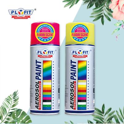 China Florescent Color Acrylic Resin Paint 450ml Fast Drying Spray Paint for sale