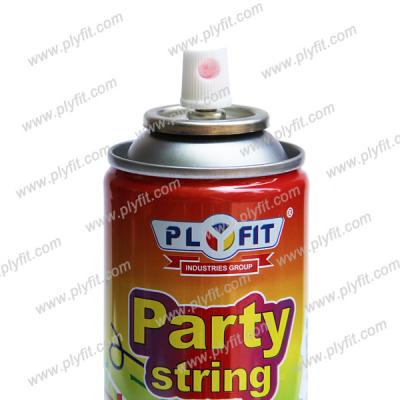 China Festival Decoration Party Silly String Spray Non Flammable Multi Color Resin Material for sale