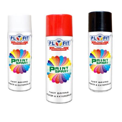 China Pintura à pistola metálica de secagem fácil Matt Black do aerossol 400ml à venda