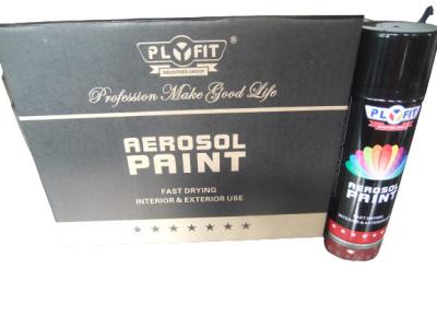 China O acrílico baseou a pintura à pistola de aço inoxidável do aerossol do preto de Plyfit à venda