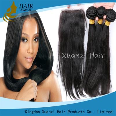 Cina Le estensioni nere dei capelli umani di Remy, capelli umani vergini molli impacchetta i capelli del vergine di 100% in vendita