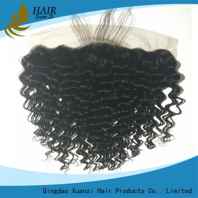 China No Damage Remy Human Hair Top Closures 100% Human Hair Deep Wave No Shedding for sale