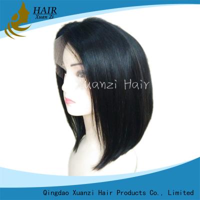 China Short Human Hair Wigs 100% Real Virgin Hair , Natural Looking Wigs For Black Women for sale