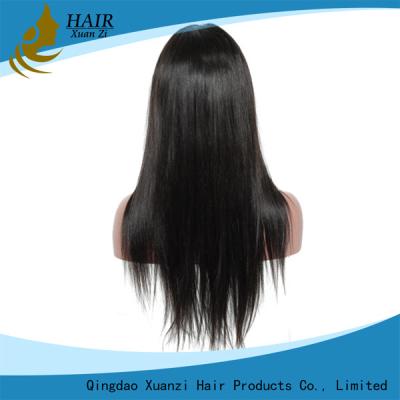 China Tangle Free Pure Full Lace Human Hair Wigs Density 150% Hair Cap No Chemical for sale
