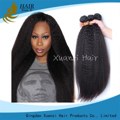 Cina Capelli umani vergini diritti crespi peruviani di estensioni 100% dei capelli umani nessuno spargimento in vendita