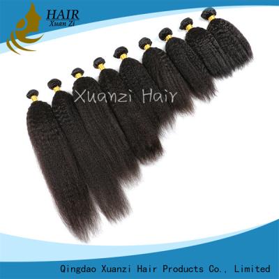 China Smooth Soft 100% Brazilian Virgin Hair Extensions Kinky Straight 8 -  32 Inches for sale