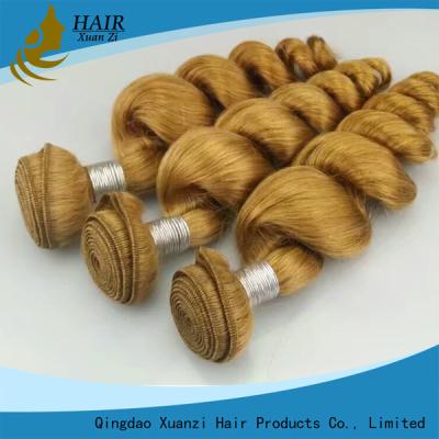 China Colored Loose Wave Smoothly Brazilian Virgin Human Hair Bundles 8