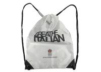 China Black Yellow Small Cinch Sack 210D Poly Drawstring Cinch Sack for sale